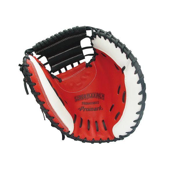 4982724111650 PROMARK PCMS−4823RH 3号用・キャッチャー・ファースト兼用ソフトボールグラブ 色：レッドオレンジ×ブラッ