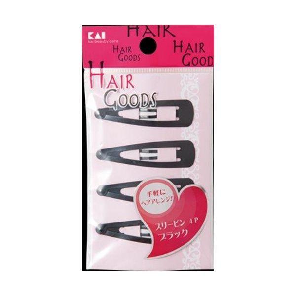 4901601281071 【360個入】 HA3010 H／G スリーピン 4P ブラック 99253【キャンセル不可】