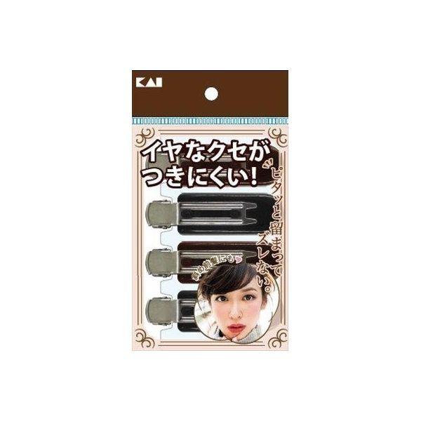 4901601303810 【240個入】 KQ3131癖がつきにくい前髪クリップ 黒茶 4P 99359【キャンセル不可】