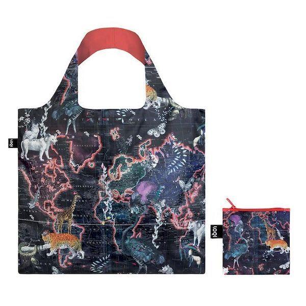 4260317660175 【10個入】 エコバッグ World Map KW．WM 89877【キャンセル不可】