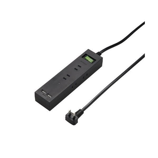【個数：1個】H6BK8122UBKX5 直送 代引不可 5個セット YAZAWA 3方向から挿せる6個口USBタップブラック