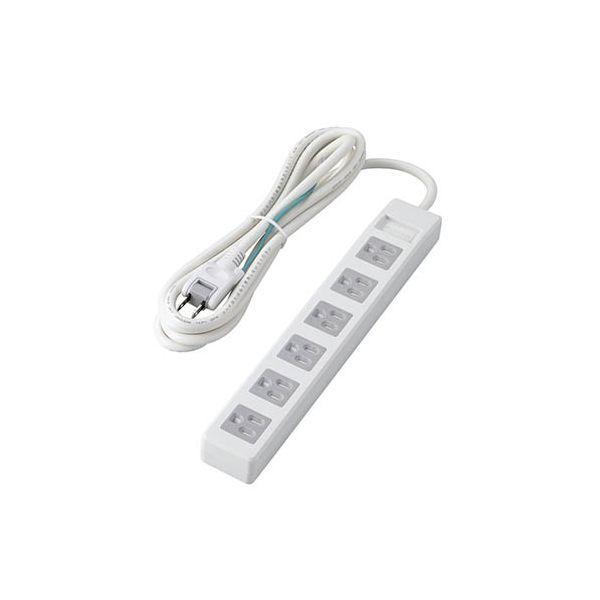 T-T1C-3625WHX5 直送 代引不可 5個セット エレコム 3pinタップ／ホコリシャッター付／6個口／2．5m／ホワイト TT1C3625W