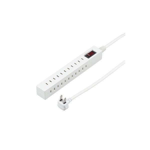 【個数：1個】H9B10115WHX5 直送 代引不可 5個セット YAZAWA 差し込みフリータップ2面ブレーカーSW付1．5mホワイト