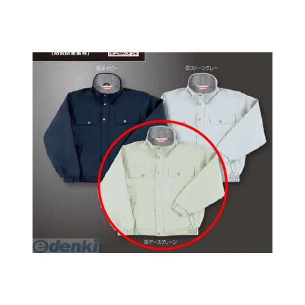 【個数：1個】アリオカ 4582263345044 防炎防寒ブルゾン　アースグリーン　4Ｌ　ＭＤ12000