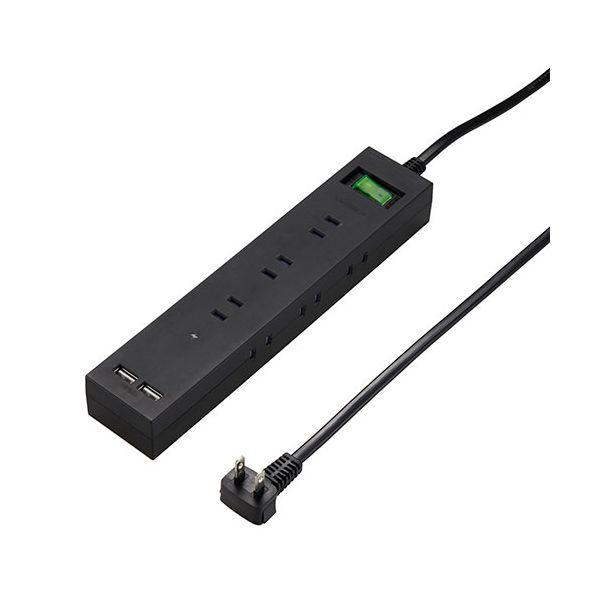 【個数：1個】H6BK11122UBKX6 直送 代引不可 6個セット YAZAWA 3方向から挿せる9個口USBタップ ブラック