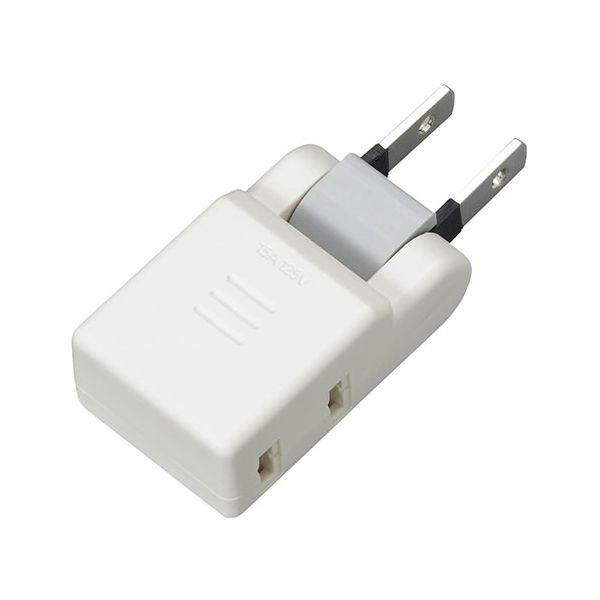 【個数：1個】Y02CM200WHX40 直送 代引不可 40個セット YAZAWA 極小コーナータップ 2個口 ホワイト