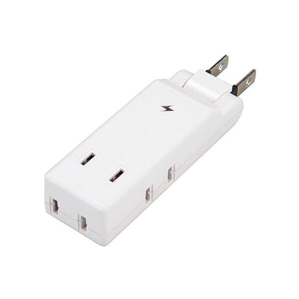 【個数：1個】Y02CMK400WHX20 直送 代引不可 20個セット YAZAWA 雷ガード付極小コーナータップ 4個口 ホワイト