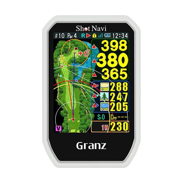 GRANZWH 直送 代引不可 ショットナビ ゴルフ用GPSナビ Granz ホワイト
