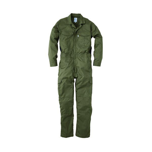 エスケープロダクト 4589708564626 シャドーストライプサマー長袖ツナギ GE−527 C／9 カーキ Mサイズ