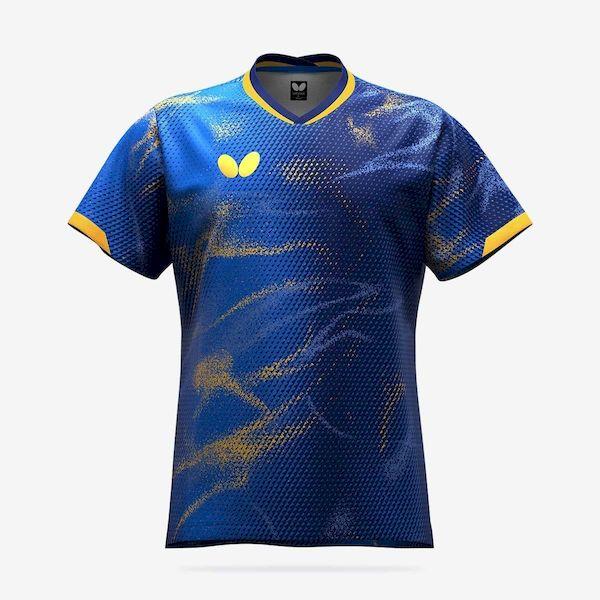 バタフライ Butterfly 4906901238909 47120 エリスター12・シャツ ダークブルー サイズ：L