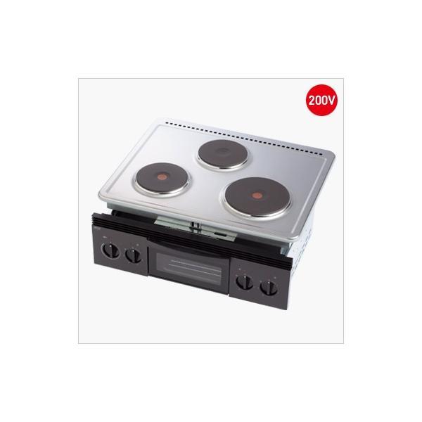 三化工業 SNK SPH-223GS プレートヒーター　ビルトイン3口(グリル付) SPH223GS