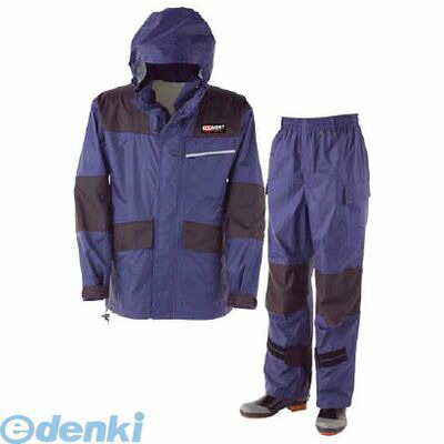 カジメイク  KM001555L 仕事合羽 ネイビー 5L