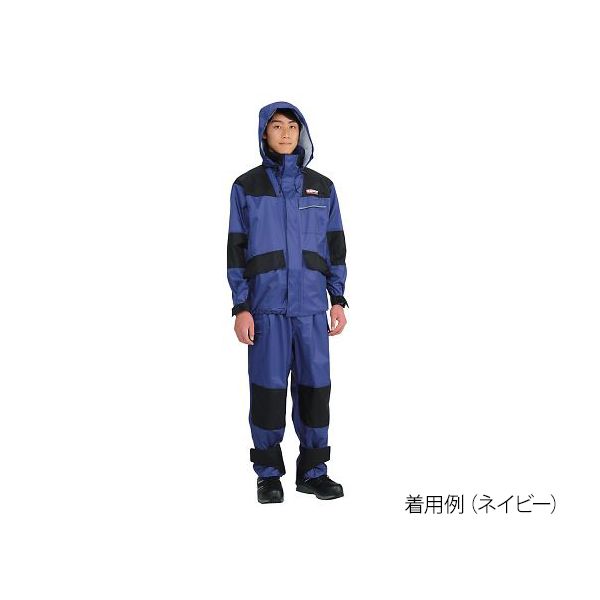 カジメイク KM001553L 仕事合羽 ネイビー ３Ｌ