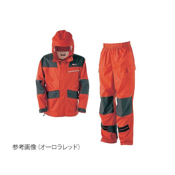 カジメイク KM00181L 仕事合羽 オーロラレッド Ｌ