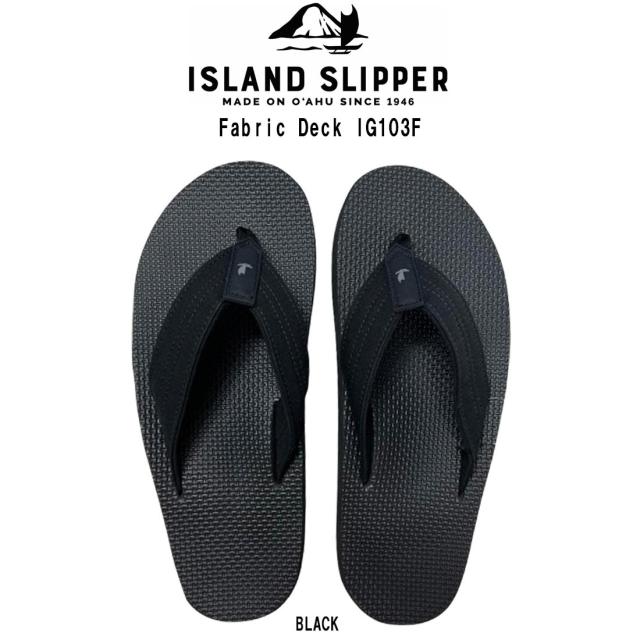 (SALE) SLIPPER(アイランドスリッパ)サンダル ビーチサンダル ファブリックデッキ トングサンダル ハワイ発 海 メンズ 男性用 Fabric Deck IG103F