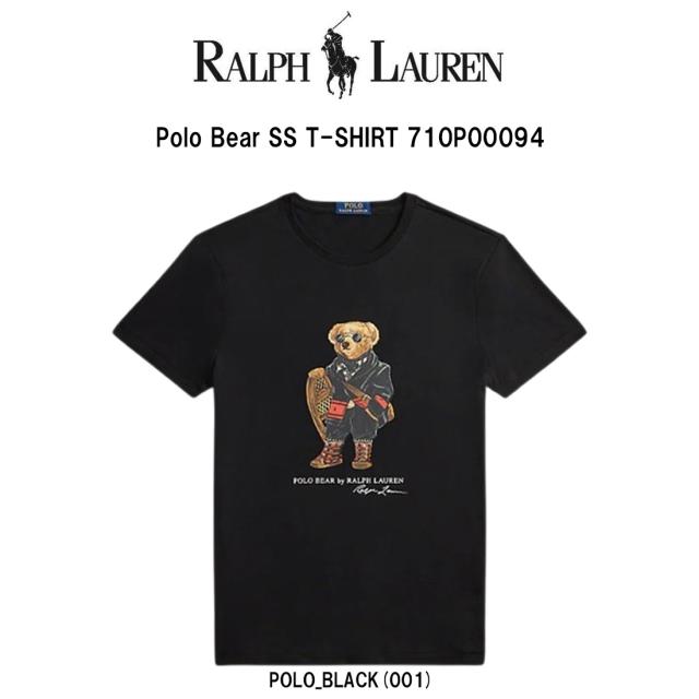 POLO RALPH LAUREN(ポロ ラルフローレン)Tシャツ 半袖 クルーネック コットン くま ポロベア ブラック ギフト プレゼント メンズ T-SHIRT 710P00094