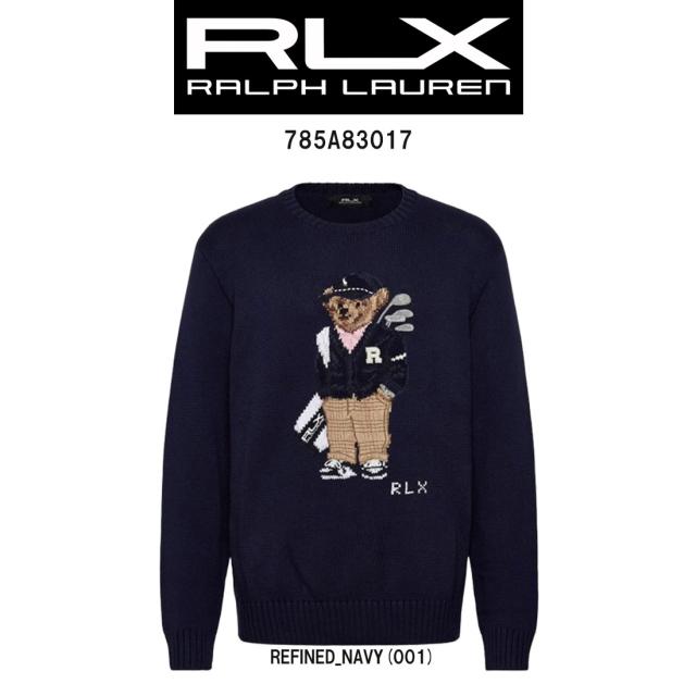RLX RALPH LAUREN(アールエルエックス ラルフローレン)セーター ニット 長袖 ゴルフ ポロベア コットン リブ メンズ 785A83017