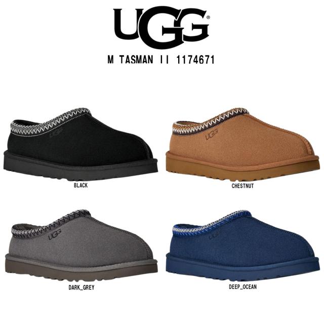 UGG(アグ)メンズ タスマン スリッポン シューズ サンダル ムートン スリッパ スエード 着脱簡単 カジュアル ブレイド 男性用 靴 M TASMAN II 1174671