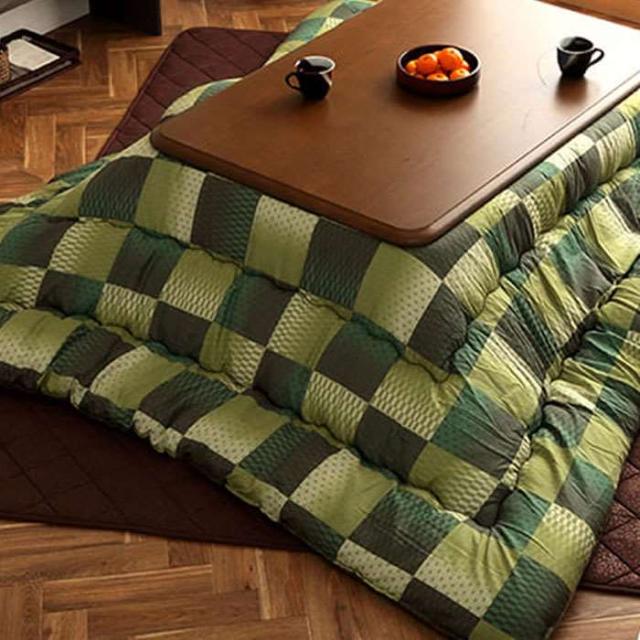 代引不可 こたつ布団 長方形 約205×285cm 和柄 市松模様 和紋様 こたつ掛布団 掛単品 IKEHIKO G6032829