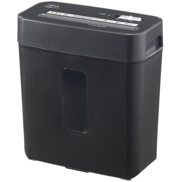 マイクロカットシュレッダー（容量11リットル/A4/ブラック） OHM SHR-MX302