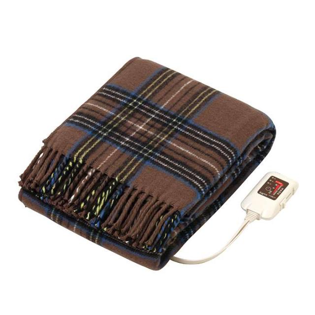 即納 電気ひざ掛けワイド CB 縦160ｘ横120cm 電気ブランケット 防寒 寒さ対策  sugibo SB20HW01CB