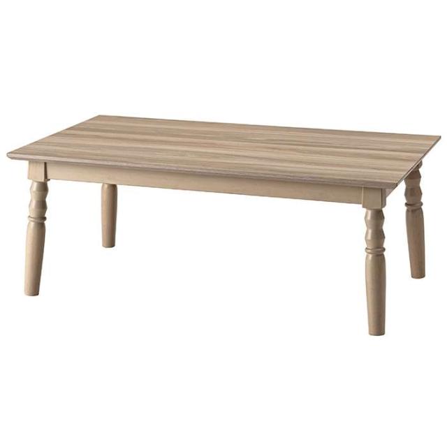 北海道・沖縄・離島配送不可 代引不可 2WAYコタツ グレージュ 105ｘ60ｘ40/70cm ロータイプ ハイタイプ 2WAY仕様 東谷 KT-118GYB