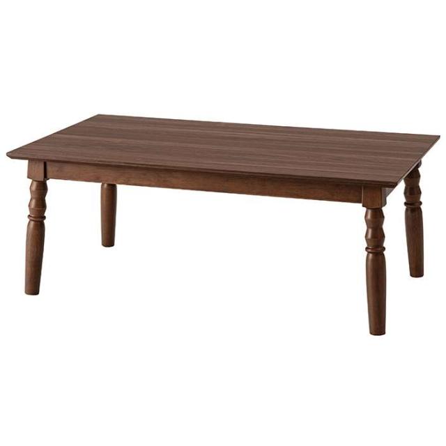 北海道・沖縄・離島配送不可 代引不可 2WAYコタツ ブラウン 105ｘ60ｘ40/70cm ロータイプ ハイタイプ 2WAY仕様 東谷 KT-118BR