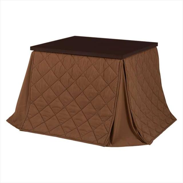 北海道・沖縄・離島配送不可 代引不可 ダイニングコタツ＋うす掛け布団　２点セット ダークブラウン HAGIHARA KOT-7311DBR-80+MARONFH80