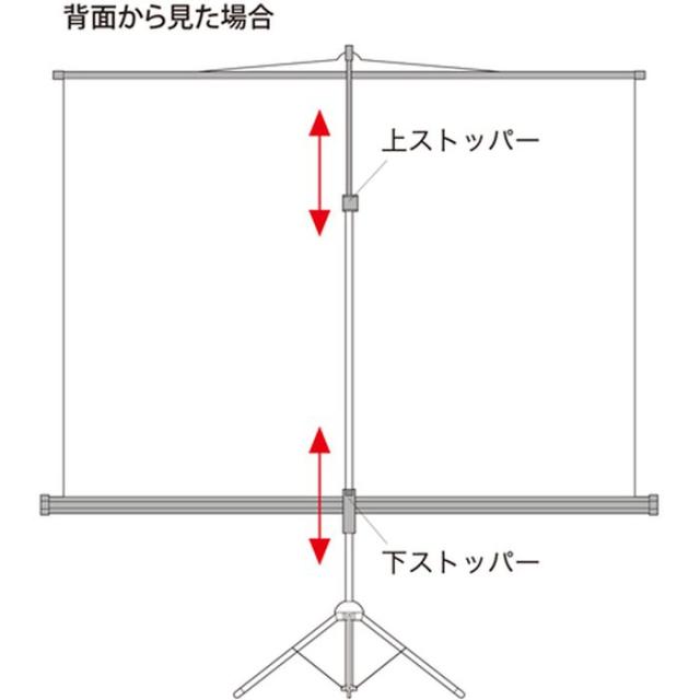 北海道・沖縄・離島配送不可 代引不可 プロジェクタースクリーン 三脚