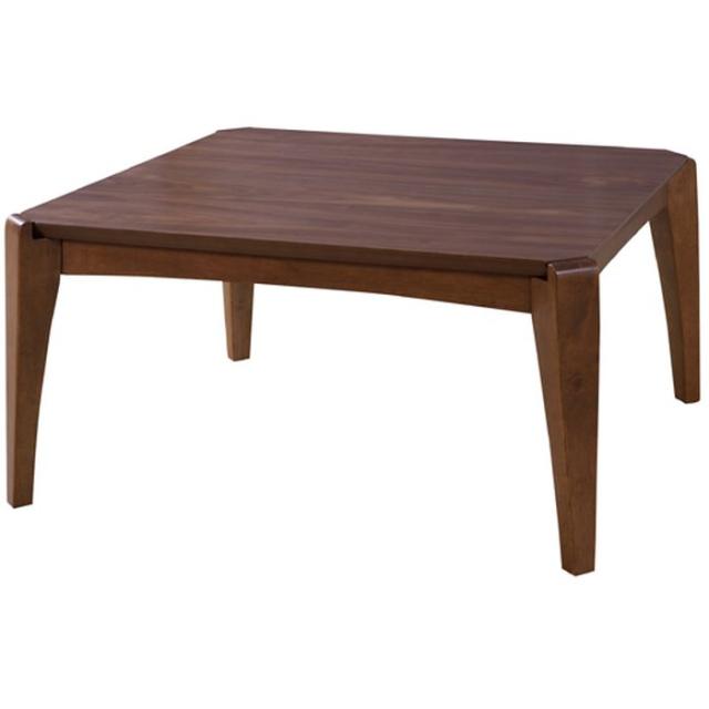 北海道・沖縄・離島配送不可 代引不可  コタツ こたつ 正方形 天板 W75×D75cm ブラウン 東谷 KT-107