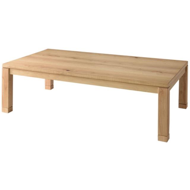 北海道・沖縄・離島配送不可 代引不可 北海道・沖縄・離島・国産 コタツ こたつ 天板 W135×D80cm ナチュラルブラウン 東谷 KTJ-135NA