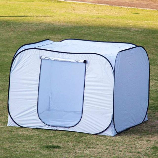 沖縄・離島配送不可 ポップアップ式避難用プライベートテント 室内テント アウトドアテント 収納バッグ付き Land Field LF-PST011-GY