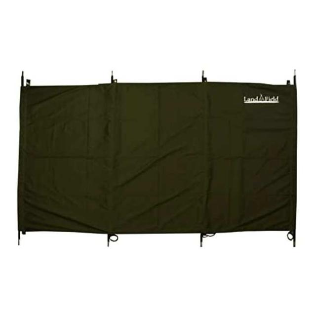 ウインドスクリーン バーベキューや焚き火で風を遮るのに便利 防風 風除け 風よけ 仕切り 目隠し 難燃 アウトドア キャンプ Land Field LF-WS030-GR
