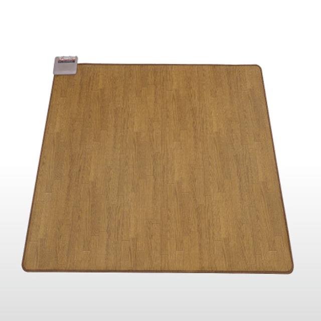 ホットカーペット 3畳用 木目フローリングタイプ 195cm×235cm 720W フローリング ダニ退治 暖房面積切替 撥水仕様 木目調ライトブラウン テクノス TWM-3000M
