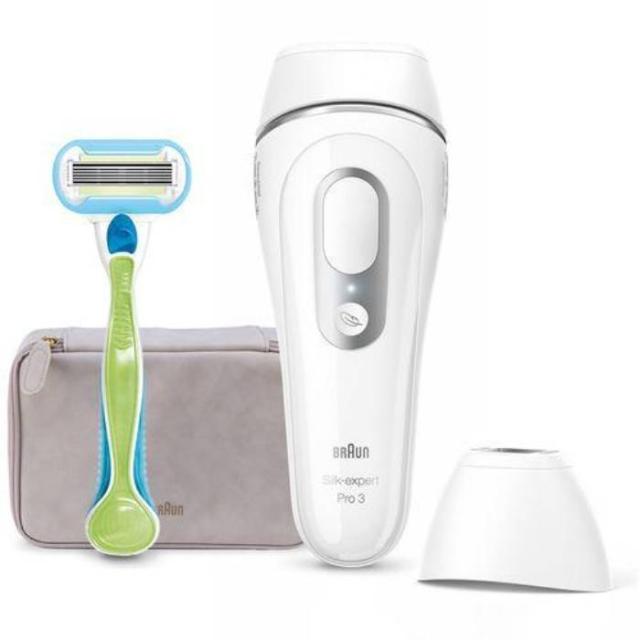 BRAUN シルクエキスパート 家庭用 光美容器 全身使用可能 パワー自動調節 ホワイト＆シルバー ブラウン PL3138