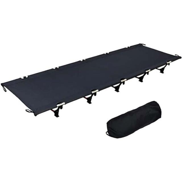 アウトドアコット ロータイプ 軽量 収納コンパクト 耐荷重150kg アウトドア ベッド 防災グッズ Mitsukin MOB65-BK Mitsukin MOB65-BK