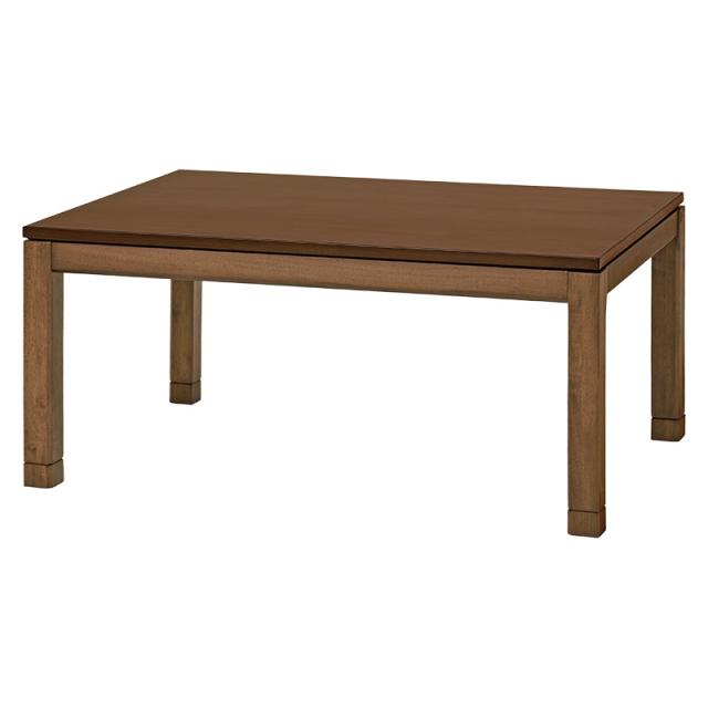 北海道・沖縄・離島配送不可 代引不可 リビングコタツ シェルタK120-M 天然木 テーブル 幅120 ヒーター ブラウン HAGIHARA SCELTAK120M