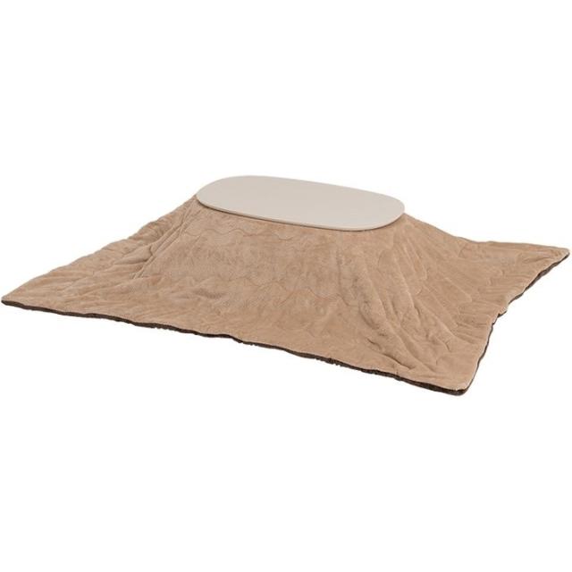 北海道・沖縄・離島配送不可 代引不可 こたつ＋うす掛け布団 2点セット カルミナビケ 一式 コンパクト 一人暮らし 幅90×奥行50 ホワイトウォッシュ/ベージュ HAGIHARA 2090936600