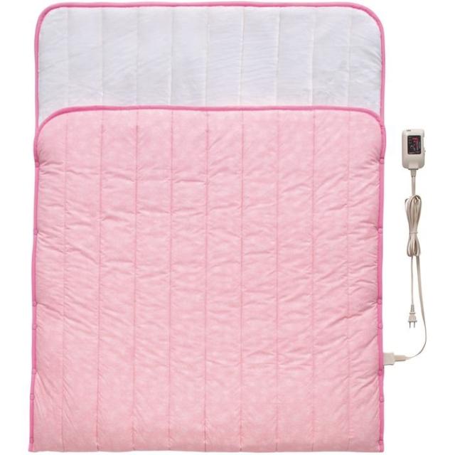 あったか足入れ布団 ロング 暖房器具 ホットマット 約100×230cm 80W ピンク sugibo SB-AML906(P)