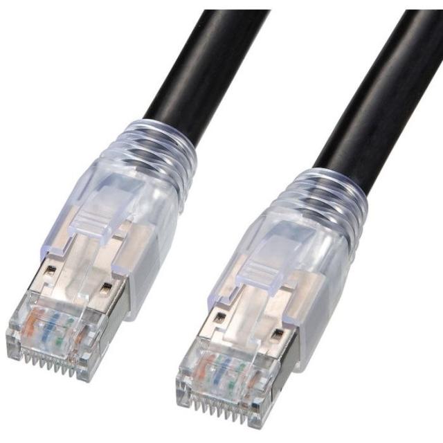 代引不可 カテゴリ6A 屋外用 LANケーブル 耐候性 耐水性 10ギガビットイーサネット対応 80ｍ ブラック サンワサプライ KB-T6AAD-80BK