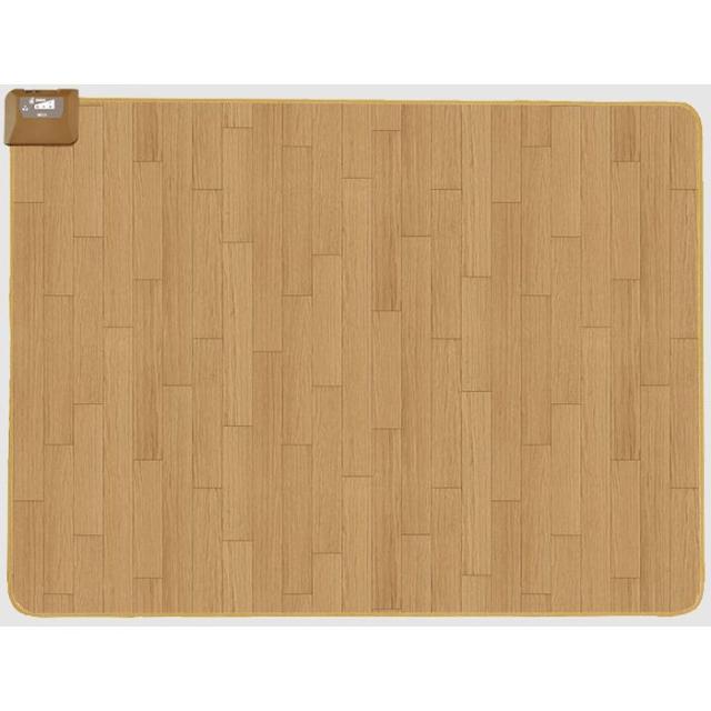 電気カーペット 1.5畳 フローリング調 表面防水素材 ライトベージュ コウデン CWC151H-CW