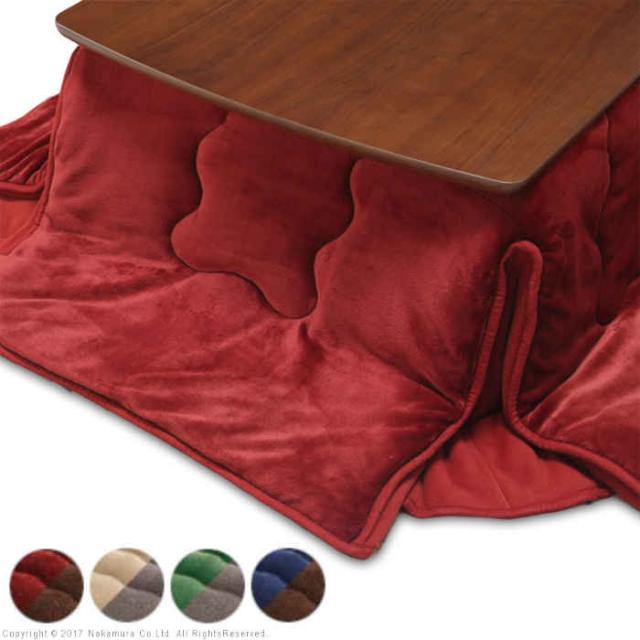 北海道・沖縄・離島配送不可 代引不可 北欧デザインスクエアこたつ〔イーズ〕 90×60cm＋はっ水リバーシブル省スペースこたつ布団〔モルフ〕 2点セット コタツ テーブル 2人用 インテリア 家具 暖房 防寒 あったか ナカムラ i-5700252