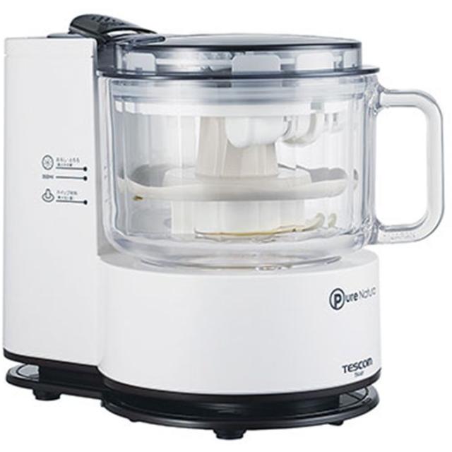 フードプロセッサー オールインワン収納 レシピブック付き ホワイト テスコム TK441-W