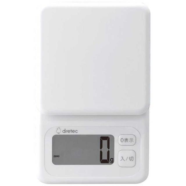 デジタルスケール ブロート 計量 秤 大画面 デジタル 液晶 1g単位 最大1kg ホワイト ドリテック KS-625WTの通販はau PAY マーケット - ドレスマ | au PAY ...