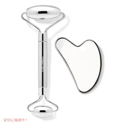 SACHEU サチュ フェイスローラー＆フェイス用かっさ 2点セット  Gua Sha マッサージツール かっさ カッサ カッサプレート フェイシャルツール Gua-Sha ツボ押し
