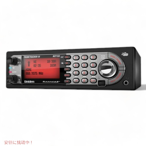 ユナイデン Uniden ベアトラッカースキャナー ブラック BCT15X 受信機 BearTracker Scanner with 9,000 Channels