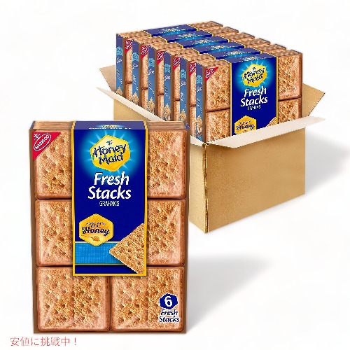 Honey Maid ハニーメイド フレッシュスタック グラハムクラッカー 73.2オンス 6枚入 (6個パック) Fresh Stacks Graham Crackers 6 Count (Pack of 6)