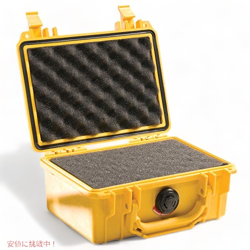 Pelican 1120 ケース フォーム付き (イエロー) 1120 Case With Foam (Yellow)