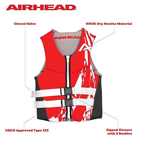 ライフジャケット AIRHEAD  Adult SWOOSH KwikDry Neolite Flex Life Vest