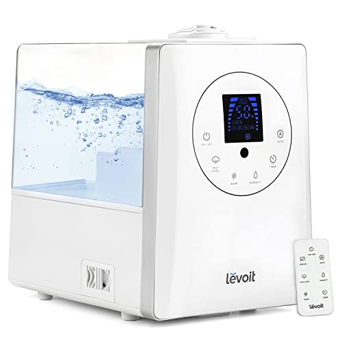 LEVOIT 加湿器 寝室 大部屋 ホーム用 6L 温冷ミスト ホワイト